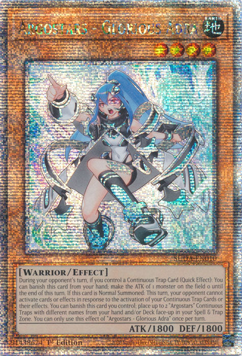 401 Games Canada - Argostars - Glorious Adra - SUDA-EN010 - Quarter Century Secret Rare - 1st ...