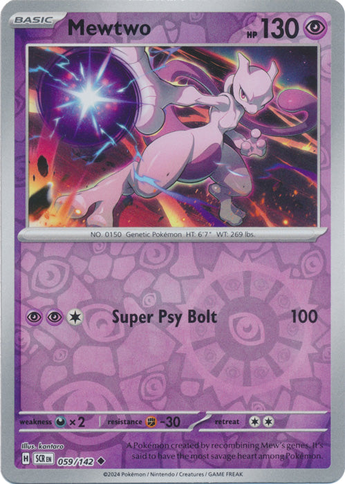 401 Games Canada - Mewtwo - 059/142 - Uncommon - Reverse Holo