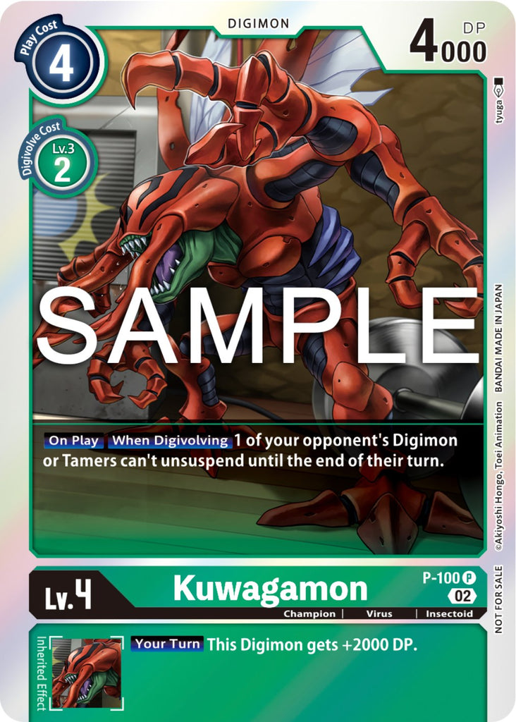 401 Games Canada - Kuwagamon - P-100 (Limited Card Pack Ver.2) - Promo