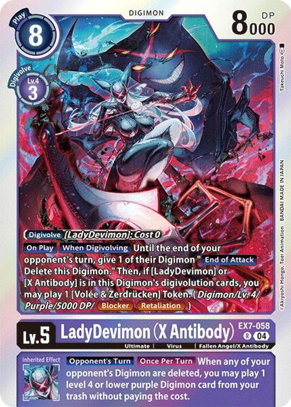 401 Games Canada - LadyDevimon (X Antibody) - EX7-058 - Rare