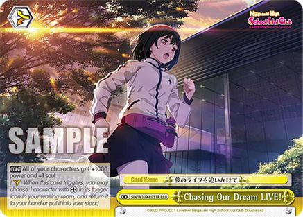 401 Games Canada - Chasing Our Dream LIVE! (RRR) - SIN/W109-E031RRRR - Triple Rare