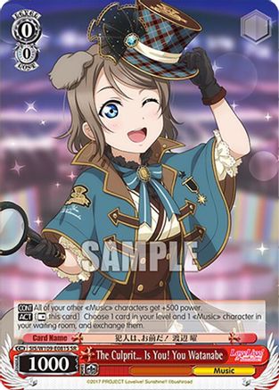 401 Games Canada - The Culprit Is You! You Watanabe (SR) - SIS/W109-E081SSR - Super Rare