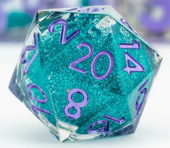 401 Games Canada - FanRoll - Elixir Liquid Core D20 Die - Disco Vibes