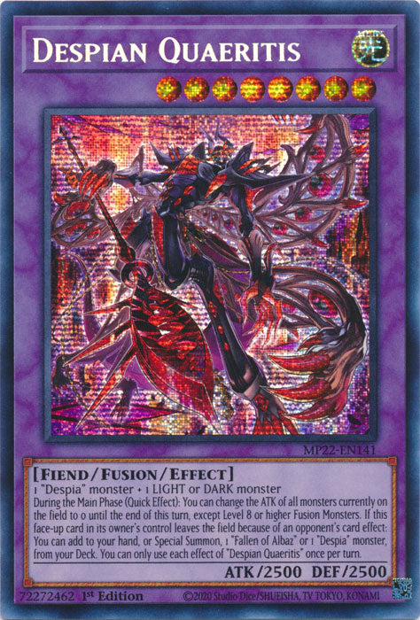 401 Games Canada - Despian Quaeritis - MP22-EN141 - Prismatic Secret Rare - 1st Edition