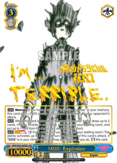 401 Games Canada - MOB: Explosion (A) (SEC) - MOB/SX02-069SECaSEC - Secret Rare (A)