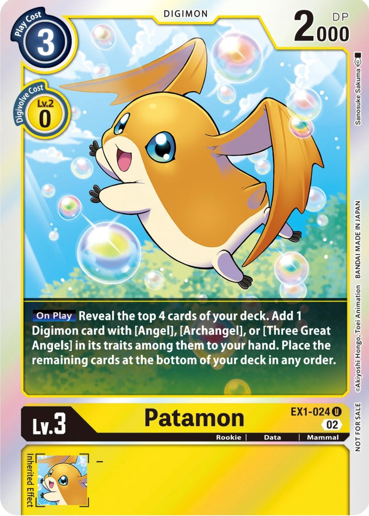 401 Games Canada - Patamon (Official Tournament Pack Vol.8) - Classic Collection (EX01)