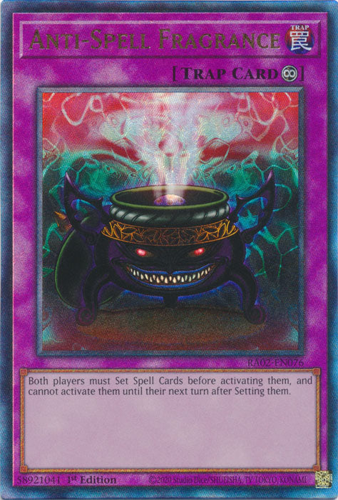 401 Games Canada - Anti-Spell Fragrance (PUR) - RA02-EN076 - Prismatic Ultimate Rare - 1st Edition