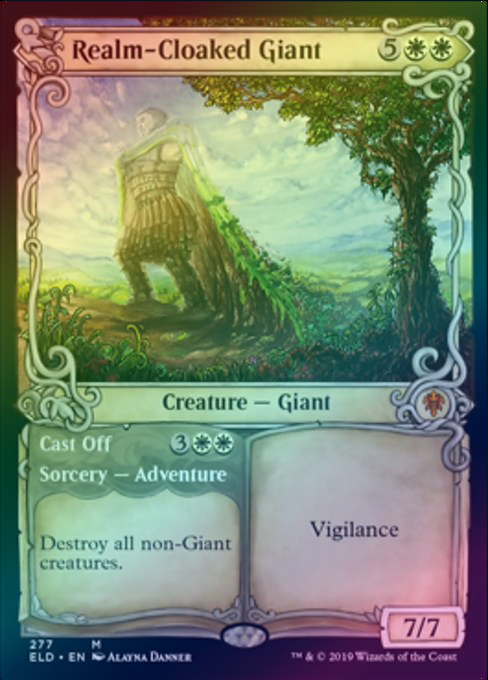 401 Games Canada - Realm-Cloaked Giant // Cast Off - Showcase (Foil) (ELD)