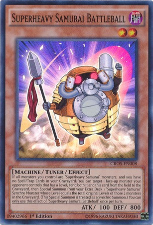 401 Games Canada - Superheavy Samurai Battleball - CROS-EN008 - Super Rare - 1st Edition