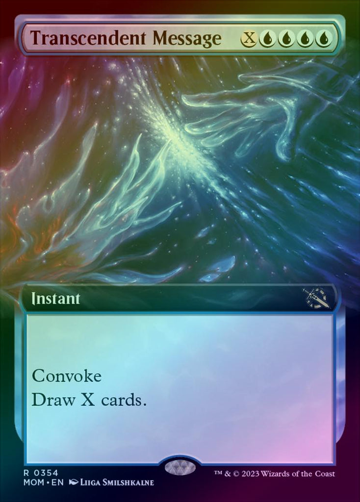 401 Games Canada - Transcendent Message - Extended Art (Foil) (MOM)