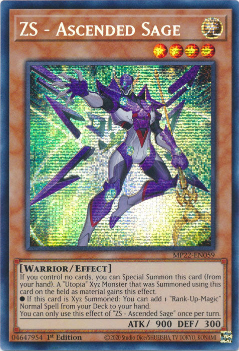 401 Games Canada - ZS - Ascended Sage - MP22-EN059 - Prismatic Secret Rare - 1st Edition