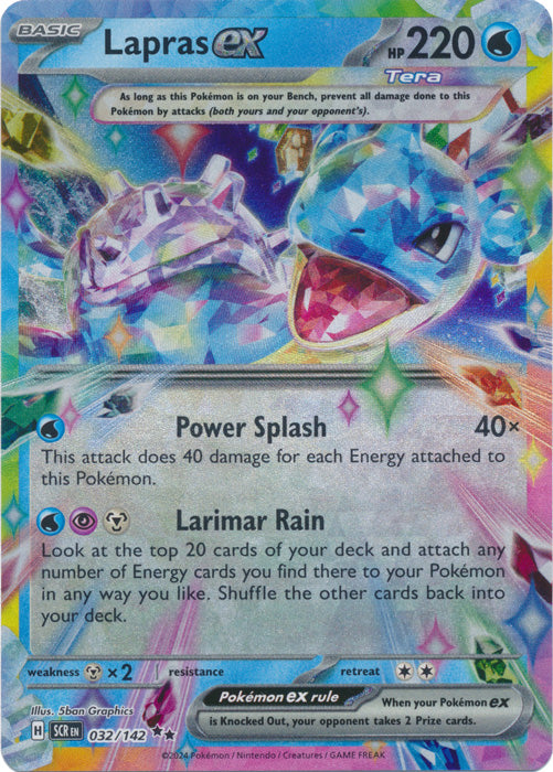 401 Games Canada - Lapras ex - 032/142 - Double Rare
