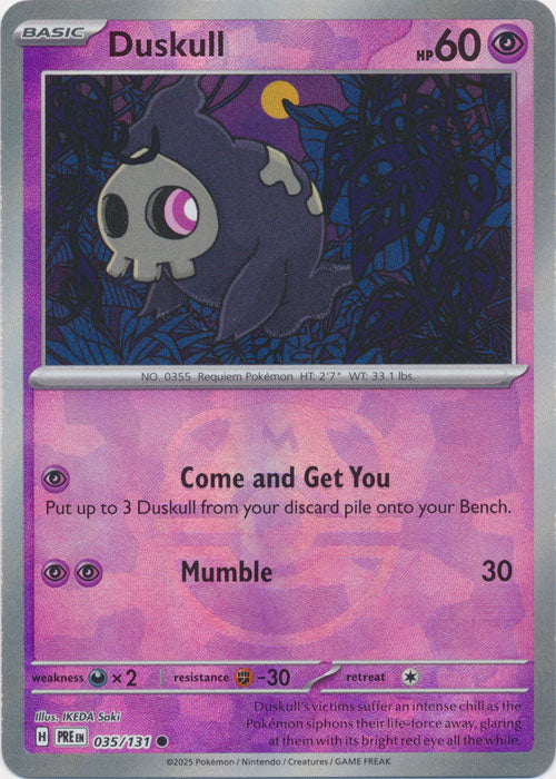 401 Games Canada - Duskull (Master Ball Pattern) - 035/131 - Common