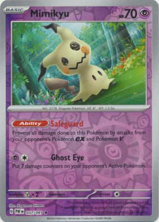 401 Games Canada - Mimikyu - 037/091 - Rare - Reverse Holo