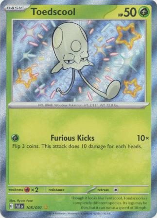 401 Games Canada - Toedscool - 105/091 - Shiny Rare