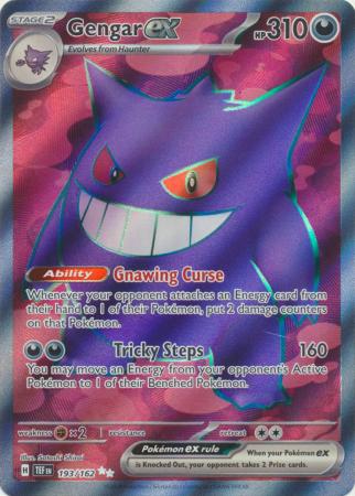401 Games Canada - Gengar ex - 193/162 - Full Art Ultra Rare