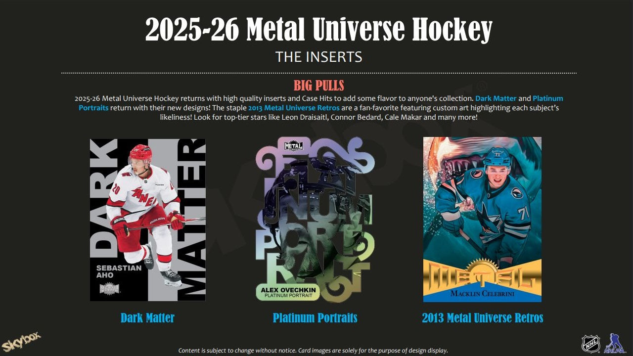 401 Games Canada - 2025-26 Upper Deck Skybox Metal Universe Hockey ...