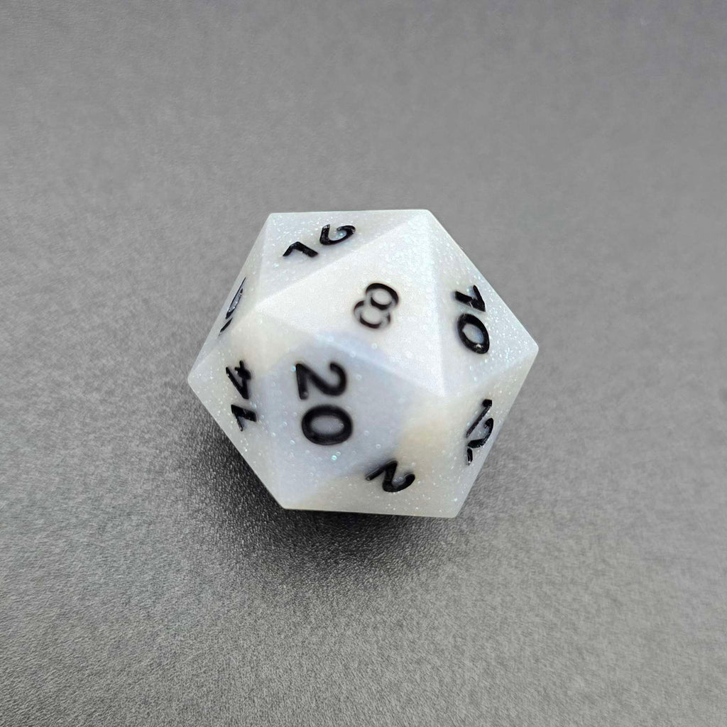 401 Games Canada - Pixels Dice - D20 - White Aurora (Limited Edition)