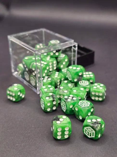 401 Games Canada - 401 Games Dice 36D6 - Green/Black/White