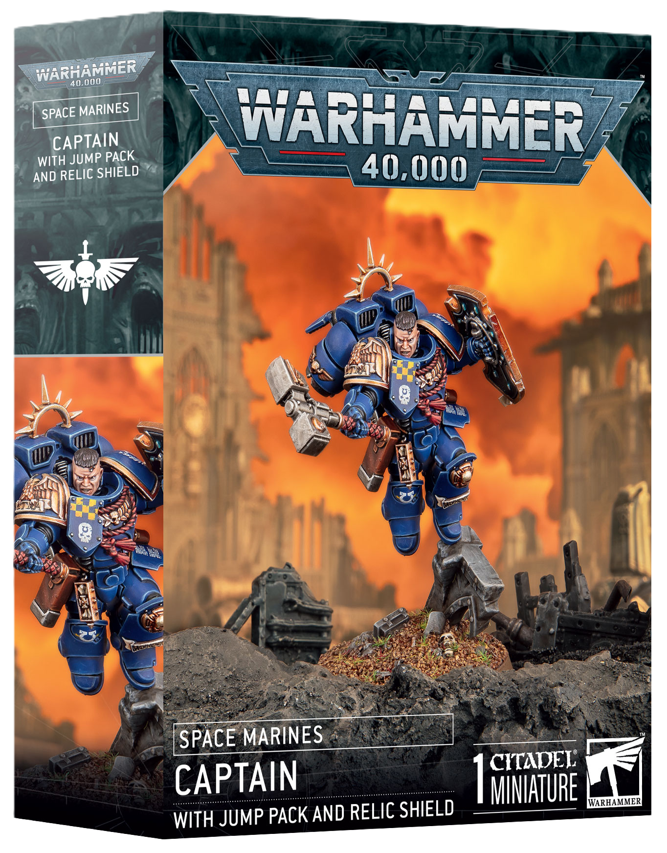 401 Games Canada - Warhammer 40,000 - Space Marines - Captain with Jump ...