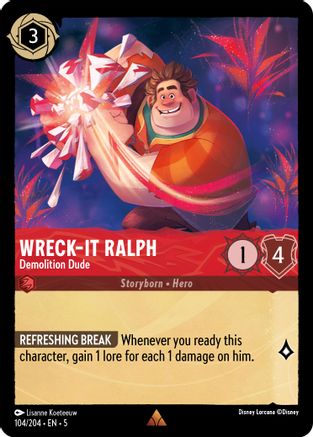 401 Games Canada - Wreck-It Ralph (Demolition Dude) - 104/204 - Rare