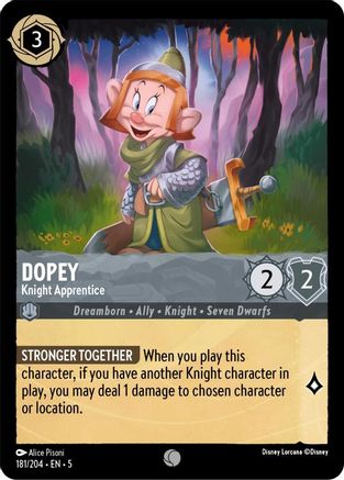 401 Games Canada - Dopey (Knight Apprentice) - 181/204 - Common