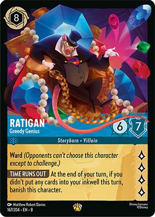 401 Games Canada - Ratigan (Greedy Genius) - 167/204 - Legendary