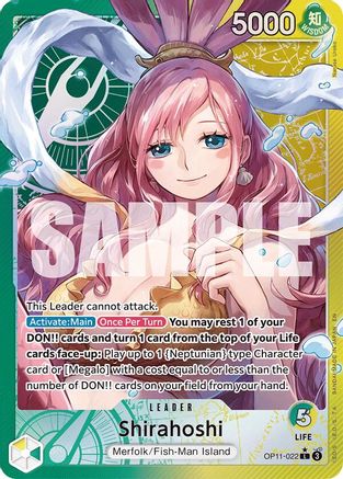 401 Games Canada - Shirahoshi (022) (Alternate Art) - OP11-022 - Leader