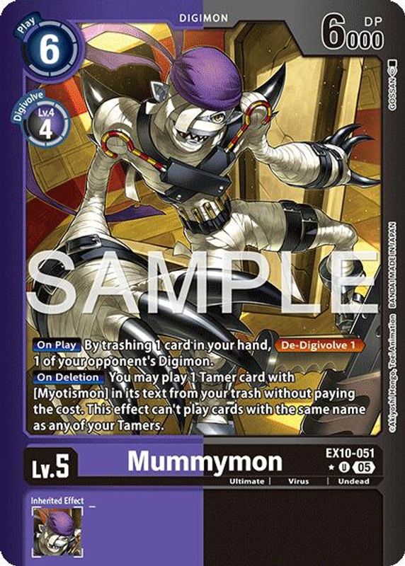 401 Games Canada - Mummymon (Limited Foil) - EX10-051 - Uncommon