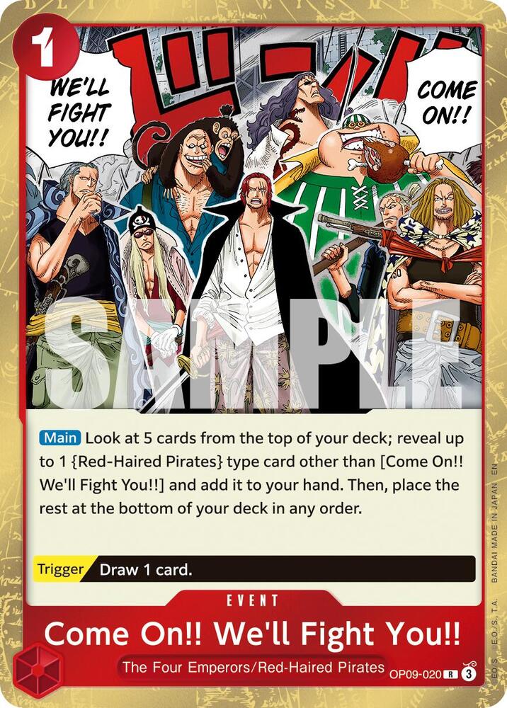 401 Games Canada - Come On!! We'll Fight You!! (Reprint) - OP09-020 ...
