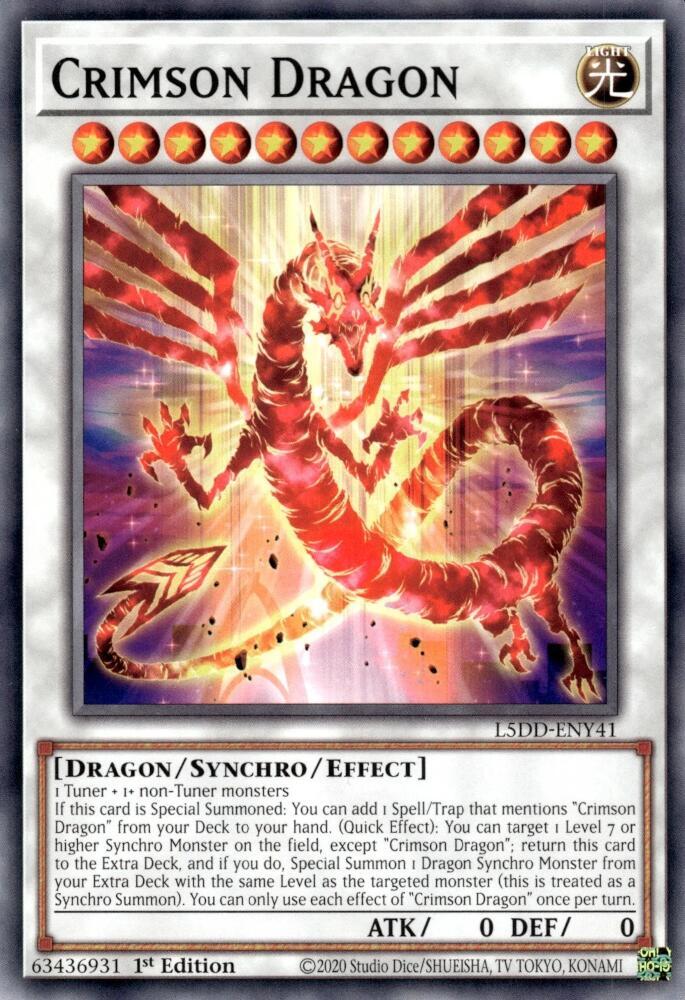 401 Games Canada - Crimson Dragon - L5DD-ENY41 - Common - 1st Edition