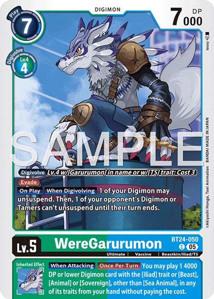401 Games Canada - WereGarurumon - BT24-050 - Common
