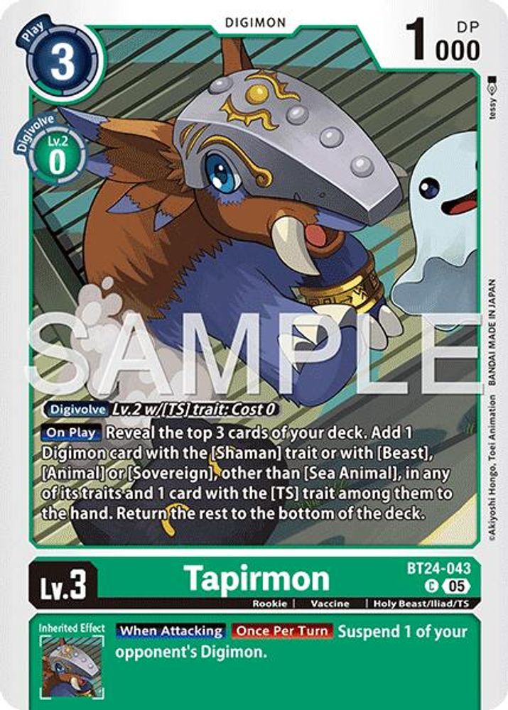 401 Games Canada - Tapirmon - BT24-043 - Common
