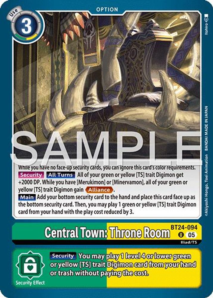 401 Games Canada - Central Town: Throne Room - BT24-094 - Uncommon (Pre ...