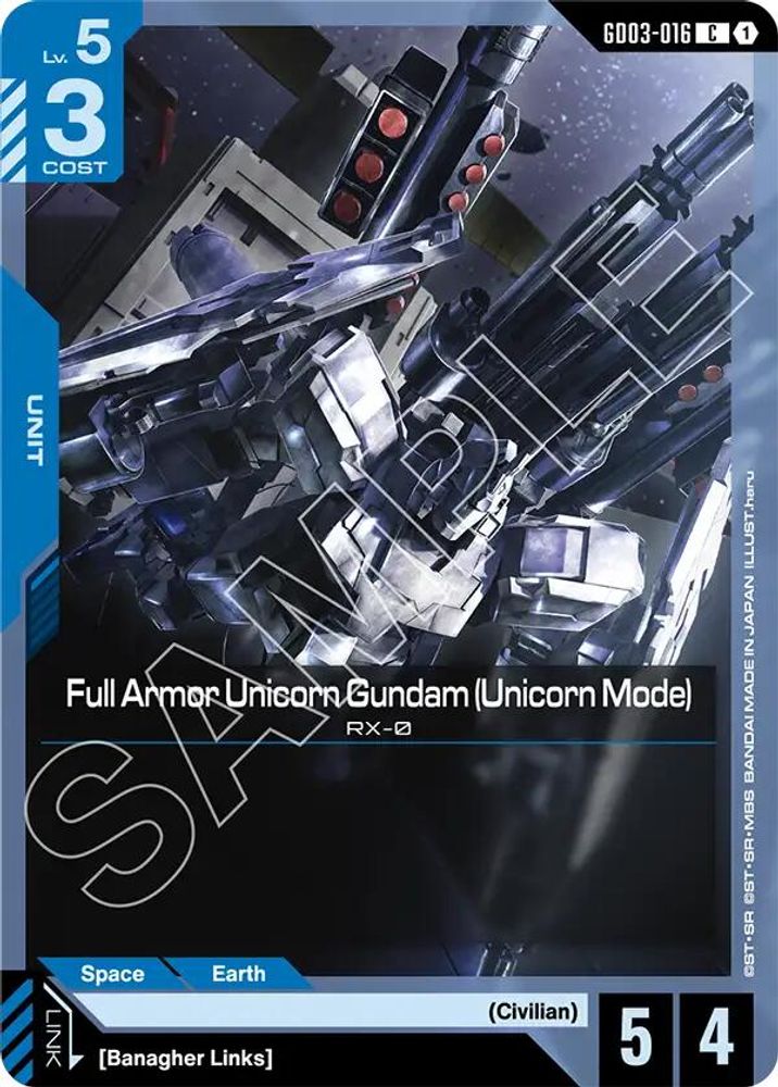 401 Games Canada - Full Armor Unicorn Gundam (Unicorn Mode) - GD03-016 ...