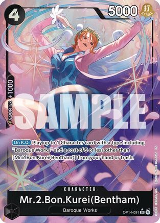 401 Games Canada - Mr.2.Bon.Kurei (Bentham) (Alternate Art) - OP14-091 ...