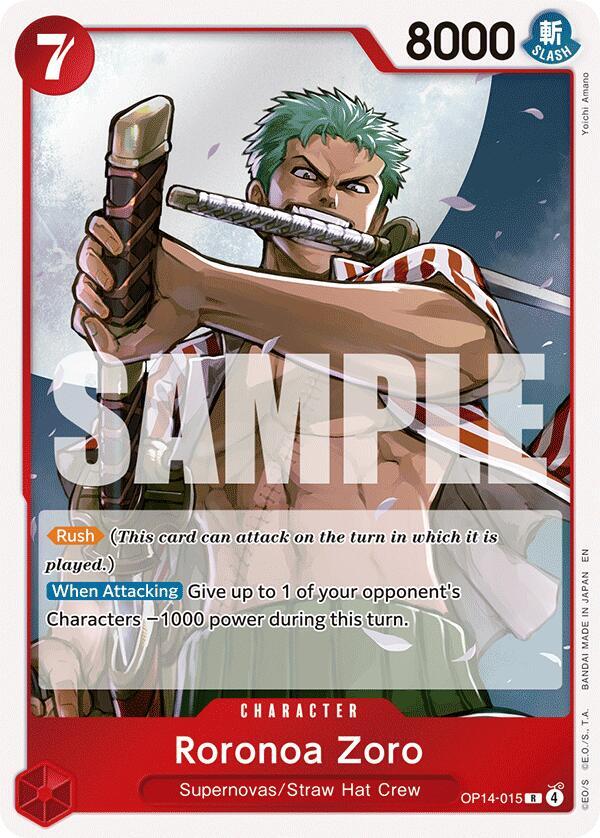 401 Games Canada - Roronoa Zoro - OP14-015 - Rare