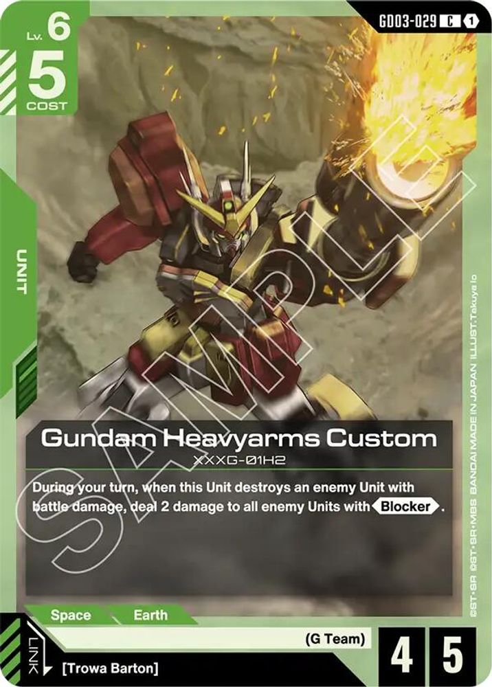 401 Games Canada - Gundam Heavyarms Custom - GD03-029 - Common