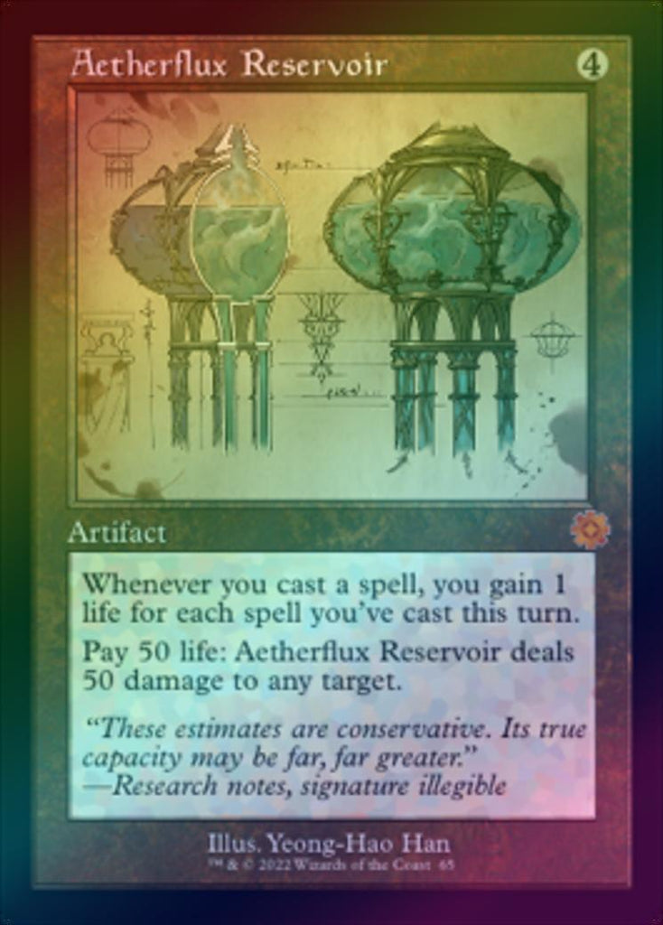 401 Games Canada - Aetherflux Reservoir - Schematic Art (Foil) (BRR)