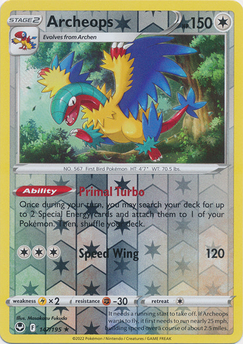 401 Games Canada - Archeops - 147/195 - Holo Rare - Reverse Holo