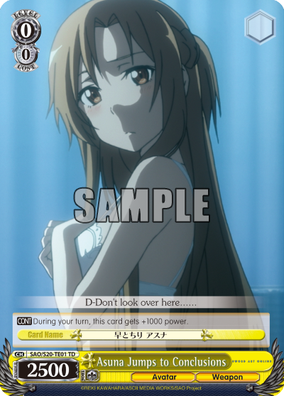 401 Games Canada - Asuna Jumps to Conclusions - SAO/S20-TE01 - Trial Deck