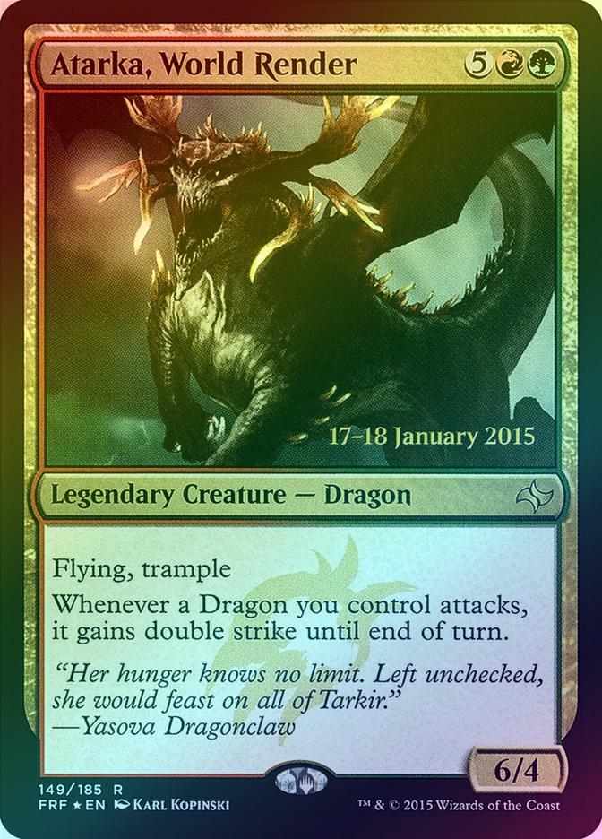 401 Games Canada - Atarka, World Render - Prerelease Promo (Foil) (FRF)