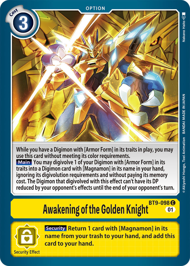 401 Games Canada - Awakening of the Golden Knight - BT9-098 - Common