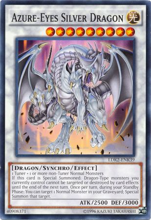 401 Games Canada - Azure-Eyes Silver Dragon - LDK2-ENK39 - Common ...