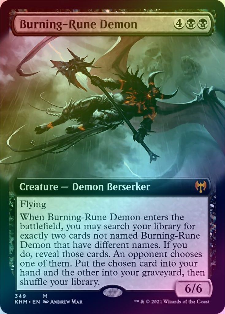 401 Games Canada - Burning-Rune Demon - Extended Art (KHM) (Foil)