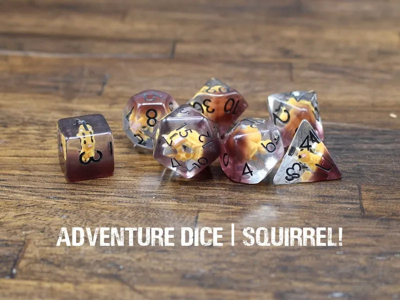 401 Games Canada - Adventure Dice - 7 Piece Set - Squirrel!