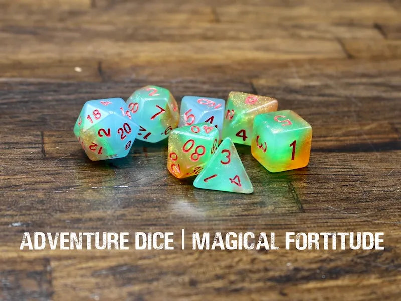 401 Games Canada - Adventure Dice - 7 Piece Set - Magical Fortitude