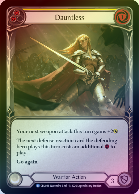 401 Games Canada - Dauntless (Yellow) (CRU086) (Rainbow Foil) - Unlimited