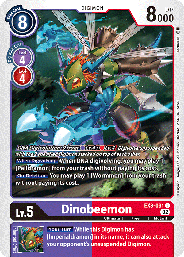 401 Games Canada - Dinobeemon - EX3-061 - Uncommon