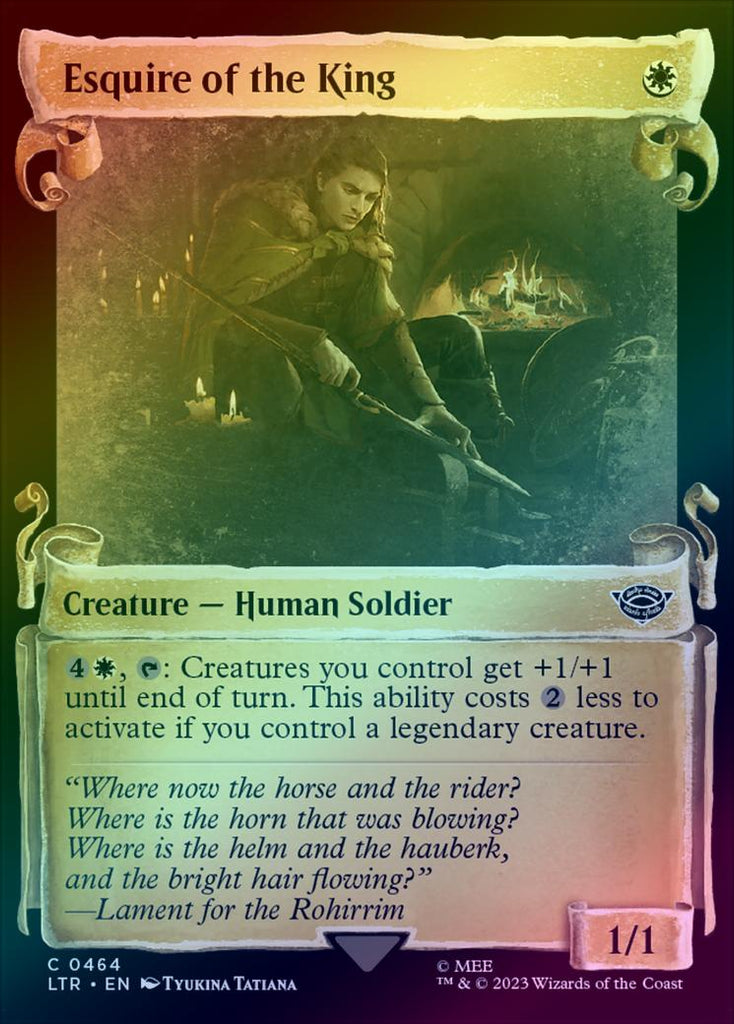 401 Games Canada - Esquire of the King - Scroll Showcase (Foil) (LTR)